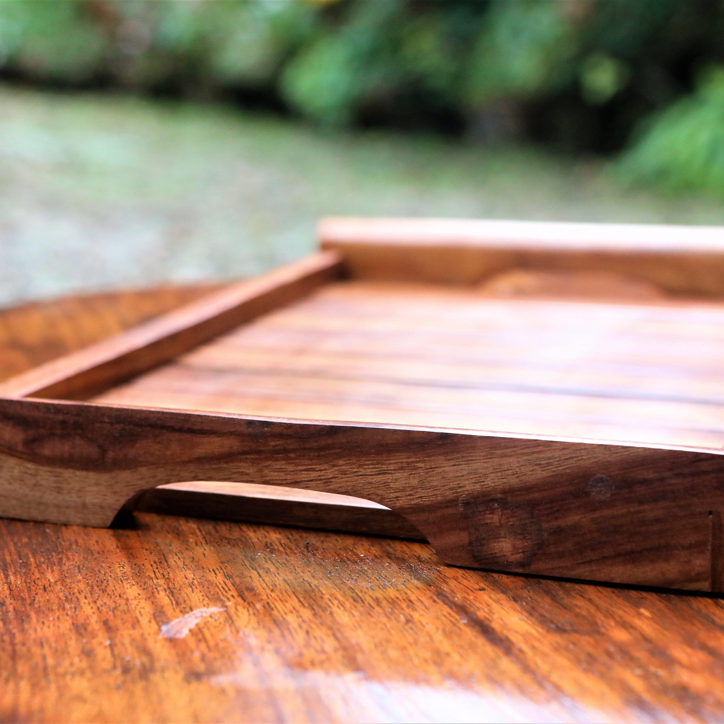Indian Rosewood Hand Crafted Wooden Tray | Etsy