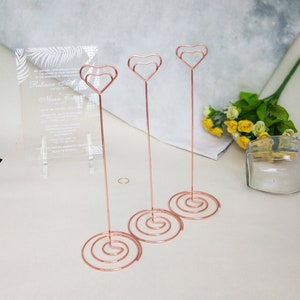 Gold Metal Table Number Stand, Table Stands, Wedding Reception ...