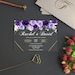 Custom Acrylic Wedding Invitation, Acrylic Invites, Purple Roses ...