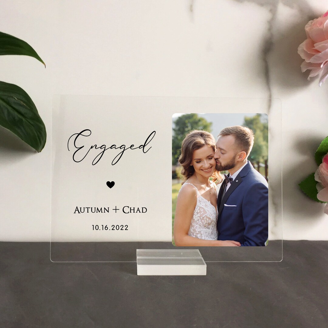 Custom Acrylic Plaque, Wedding Plaque, Engagement Gifts for Couple ...