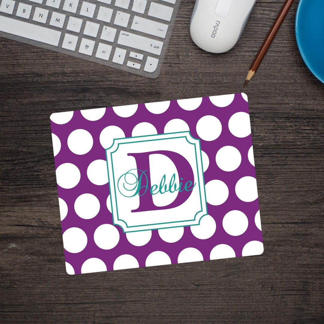 Personalized Mouse Pad, Desk Accessories, Personalized Gifts, Monogram ...