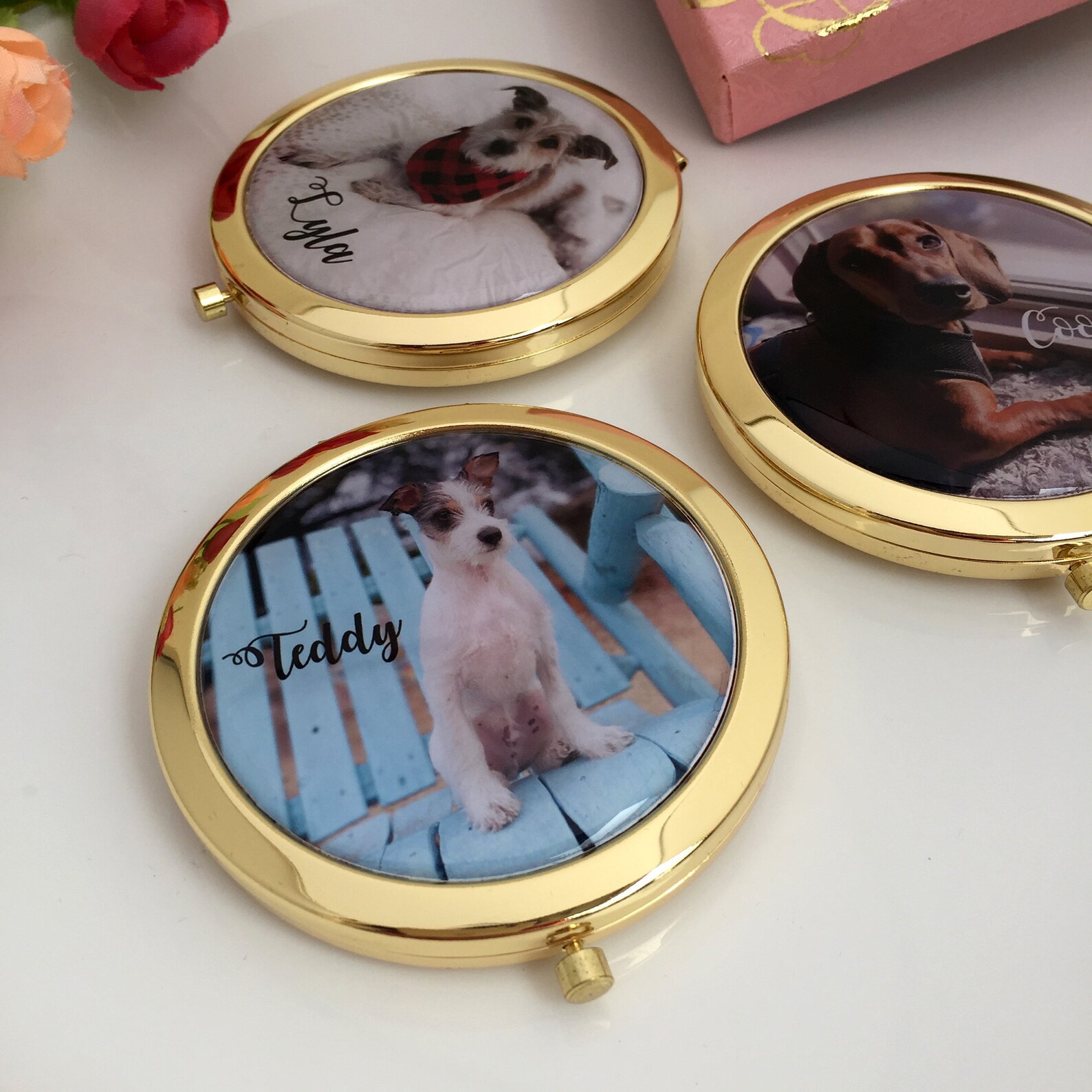 Personalized Compact Mirror Custom Photo Compact Mirror - Etsy