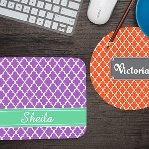 Personalized Mouse Pad, Desk Accessories, Personalized Gifts, Monogram ...
