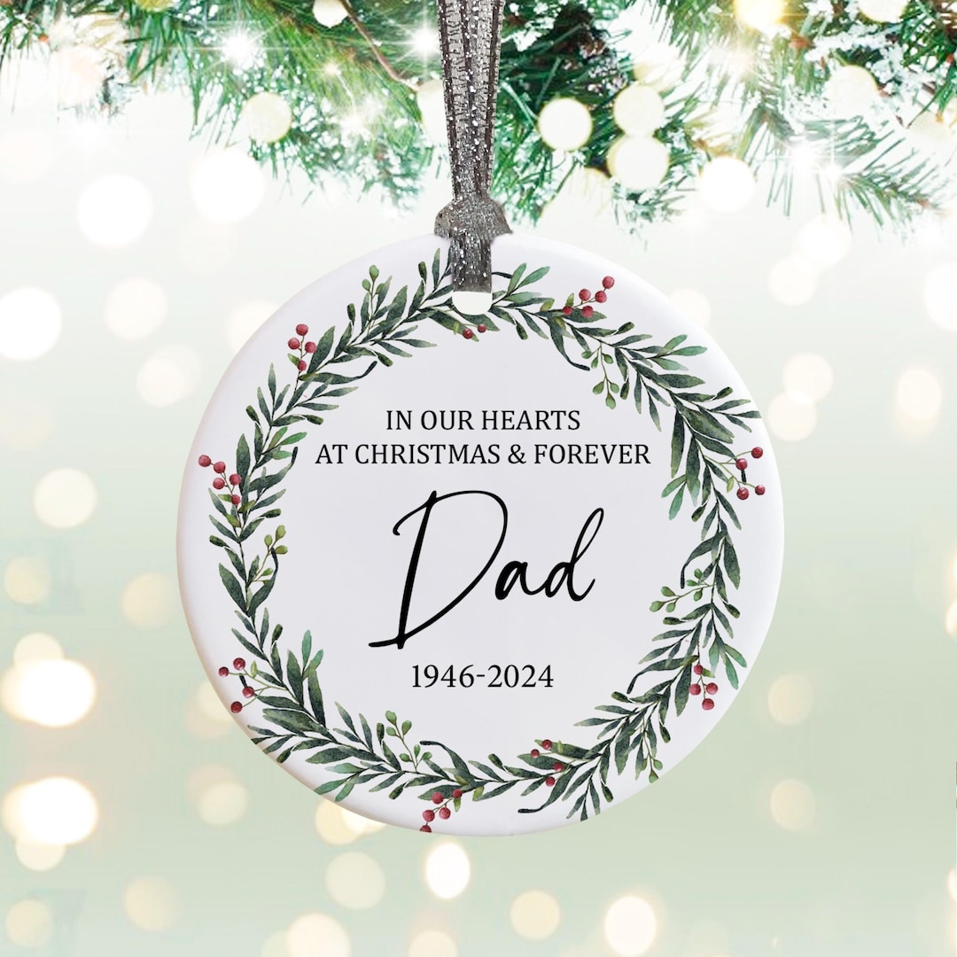 Personalized Memorial Christmas Ornament - Custom in Loving Memory ...