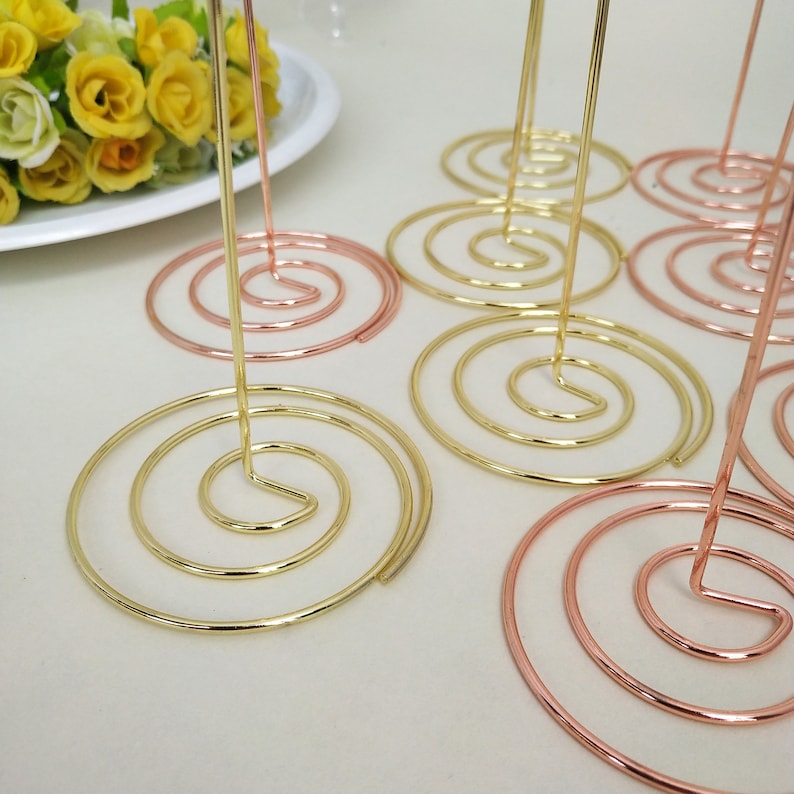Gold Metal Table Number Stand Table Stands Wedding Reception - Etsy