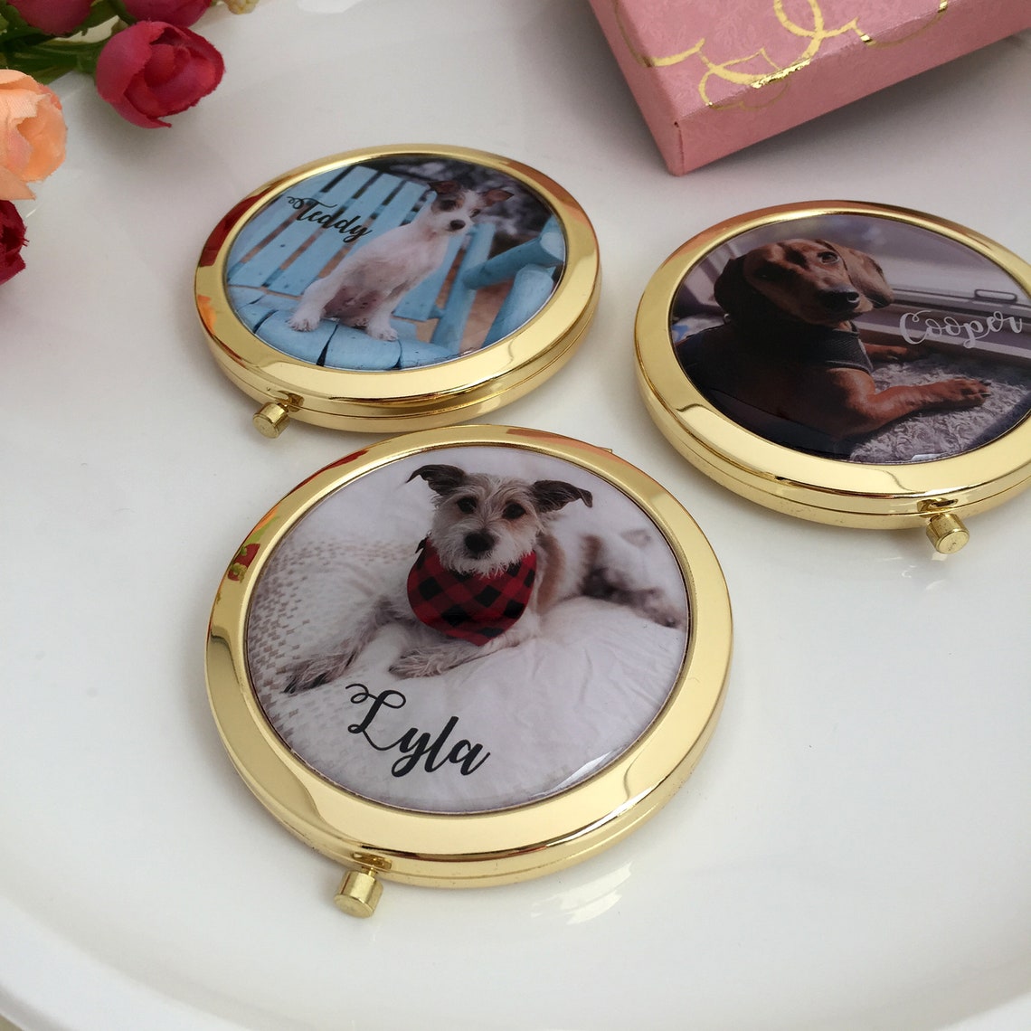 Personalized Compact Mirror Custom Photo Compact Mirror | Etsy