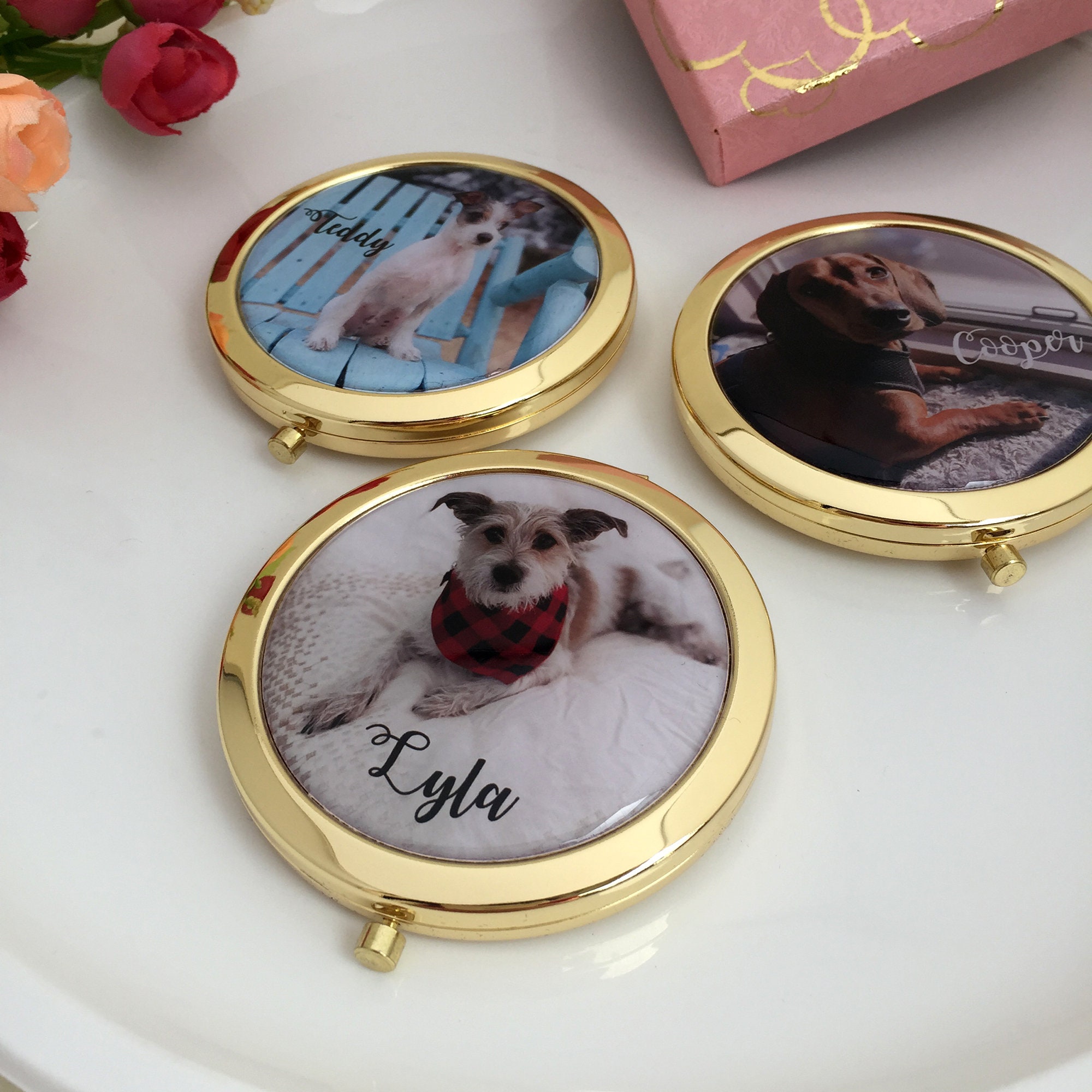 Personalized Compact Mirror Custom Photo Compact Mirror - Etsy