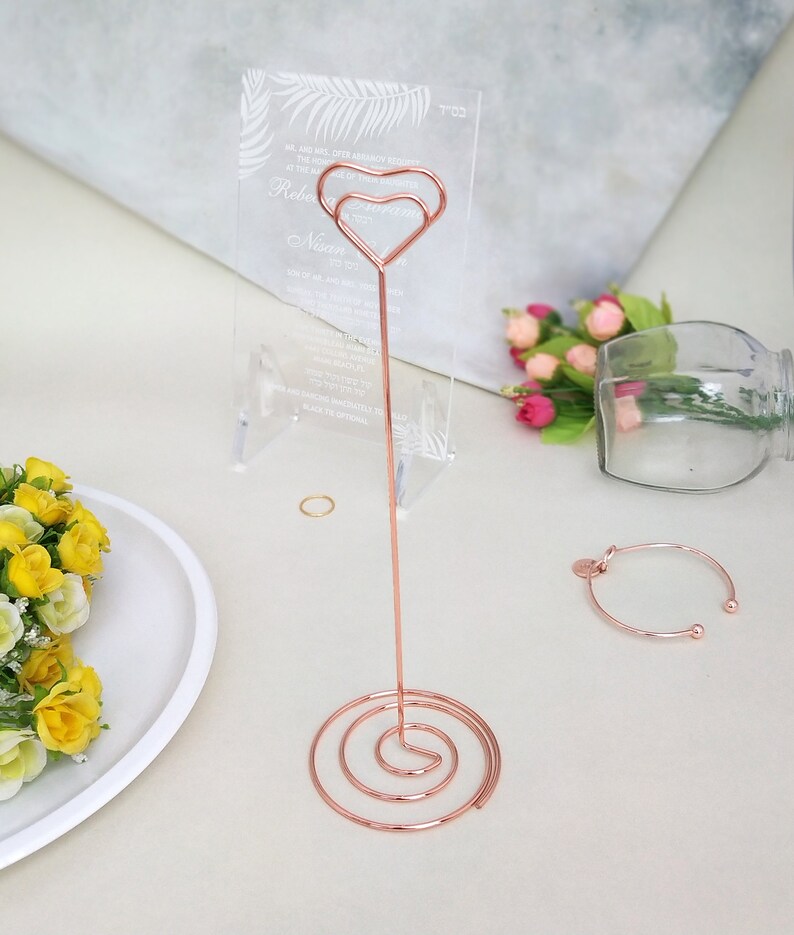 Gold Metal Table Number Stand Table Stands Wedding Reception - Etsy