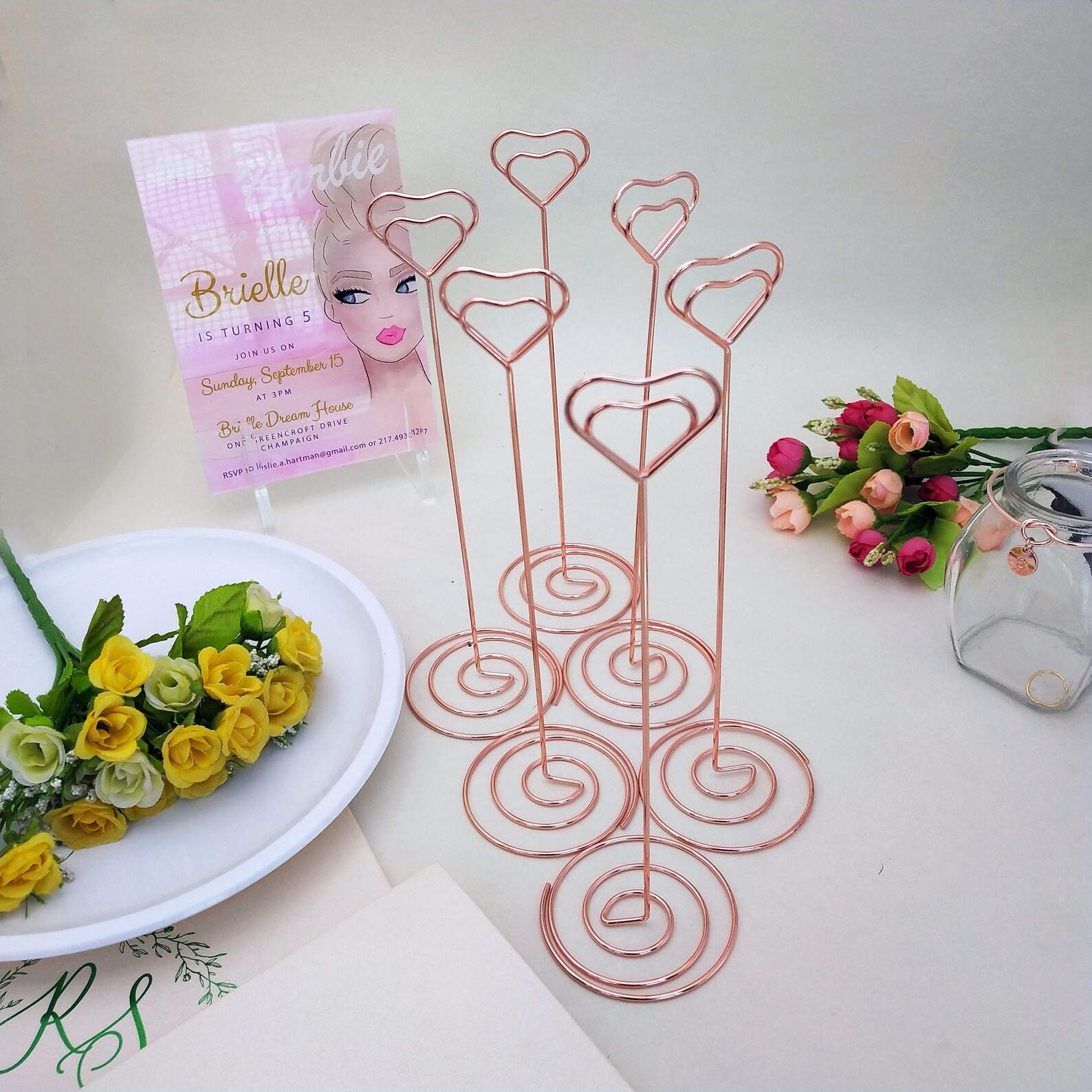 Gold Metal Table Number Stand Table stands Wedding Reception | Etsy