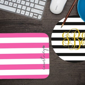 Personalized Mouse Pad, Desk Accessories, Personalized Gifts, Monogram ...