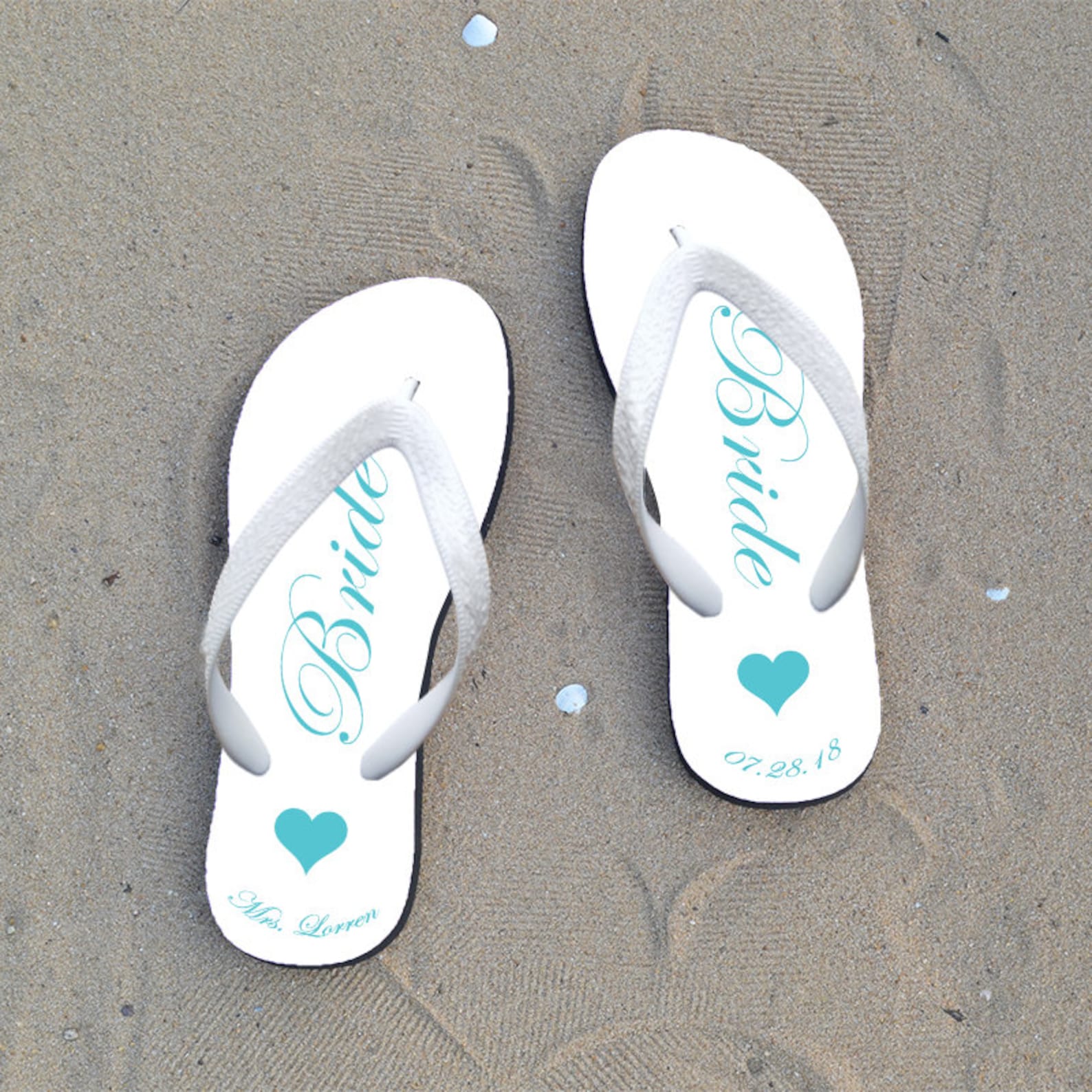 Bride Flip Flopsbride Flip Floppersonalized Flip Flops for - Etsy