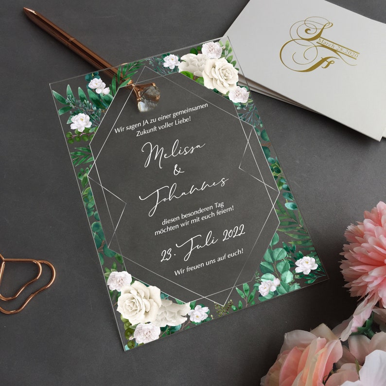 Custom Acrylic Wedding Invitation Acrylic Invites Lemon - Etsy