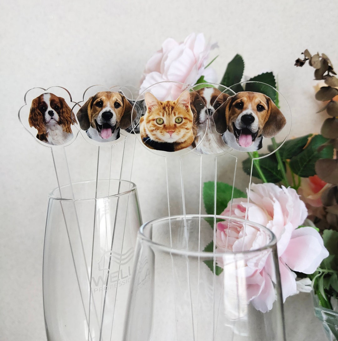 Custom Photo Cocktail Stirrer, Pet Stir Stick, Dog Stir Stick for ...