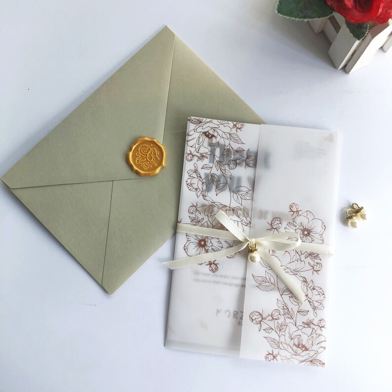 Clear Vellum Envelopes for 5x7 Cards | A7 Translucent See-through ...