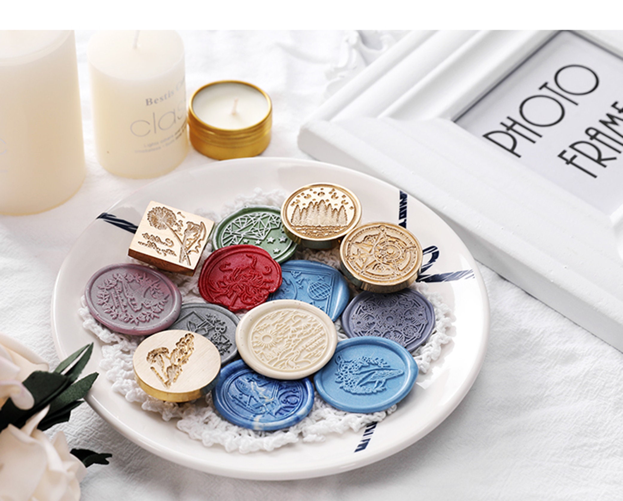 Monogram Wax Stickers Self Adhesive Wax Seals Custom Wax - Etsy