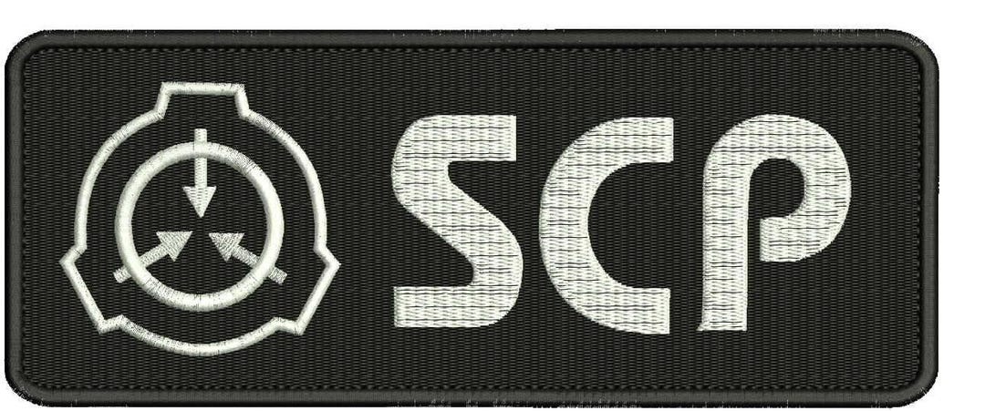 SCP Embroidery Patches 4x10 Inches Hook Backing Round Corners White ...