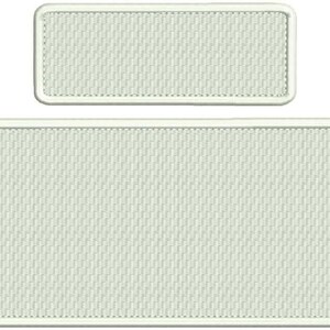 Blank Embroidery Patch 10x4 and 5x2 Inches Hook Backing White - Etsy
