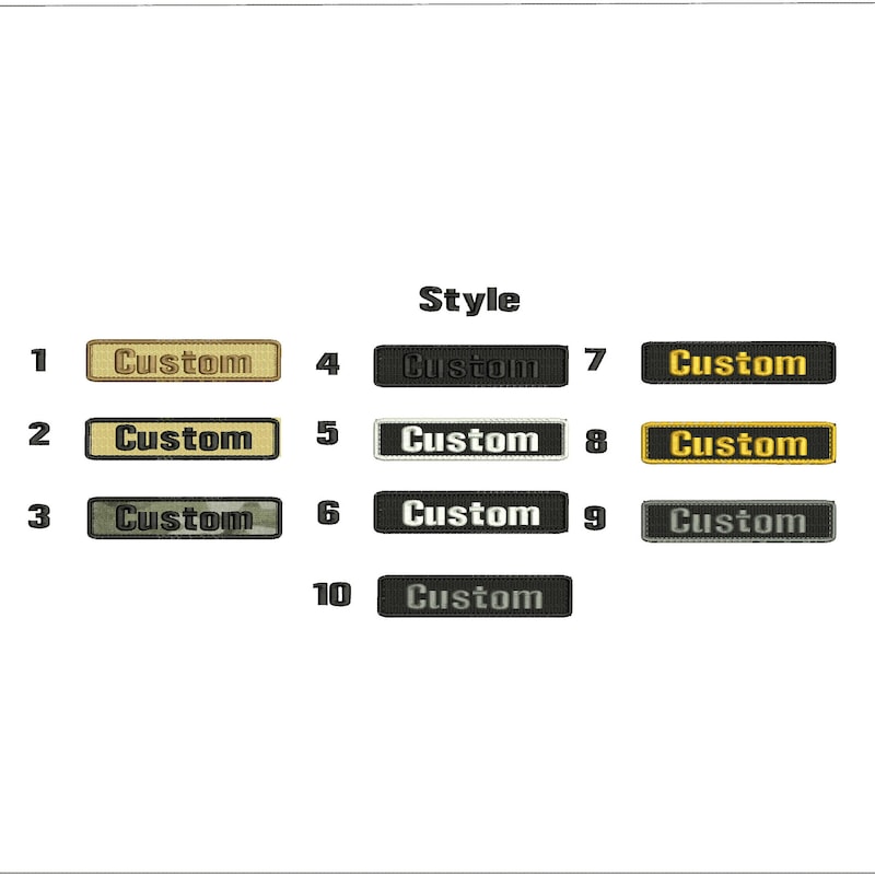 Custom Velcro Name Tag - Etsy