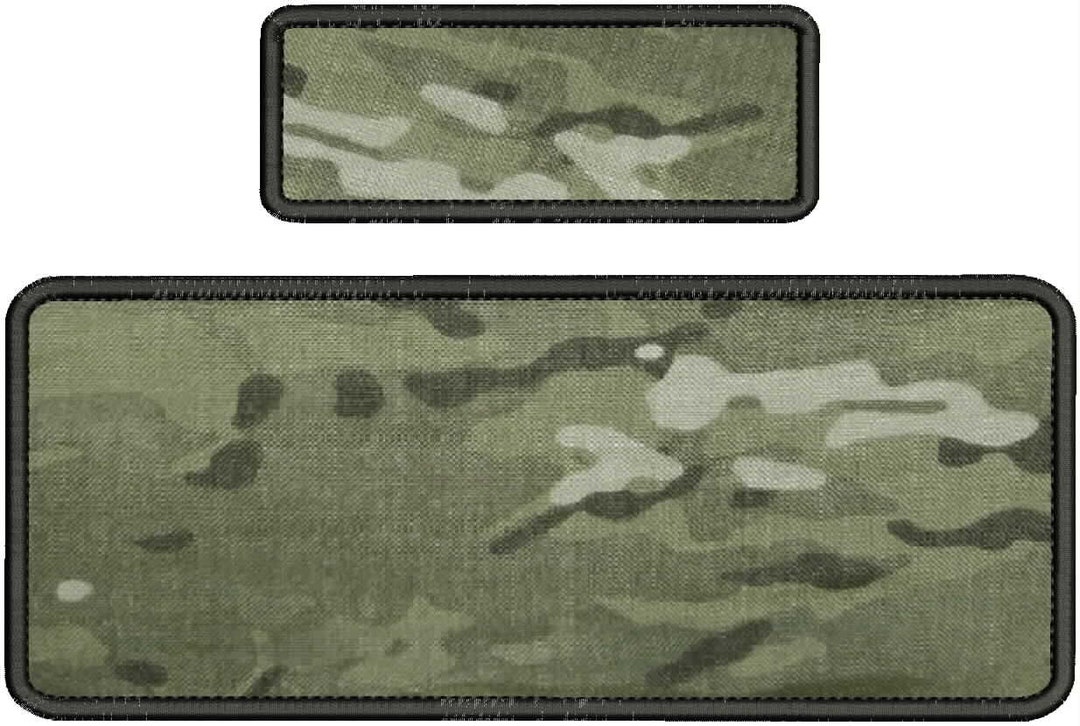 Blank Embroidery Patch 10x4 and 5x2 Inches Hook Backing Multicam and ...