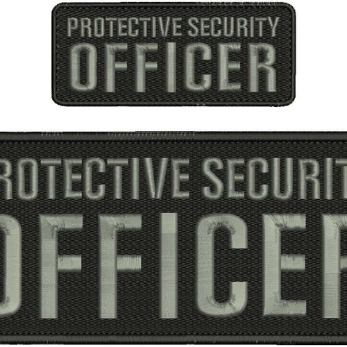 Security Officer Gold Star Badge Embroidered Iron on Patch - Etsy