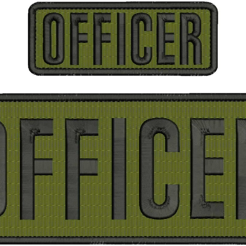 Green Officer Patch - Etsy