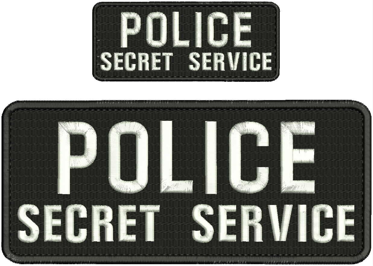 Police Secret Service Embroidery Patch 4x10 and 2x5 Inches - Etsy UK