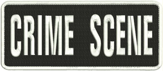 Crime Scene Embroidery Patch 10x4 Inches Hook Backing All - Etsy