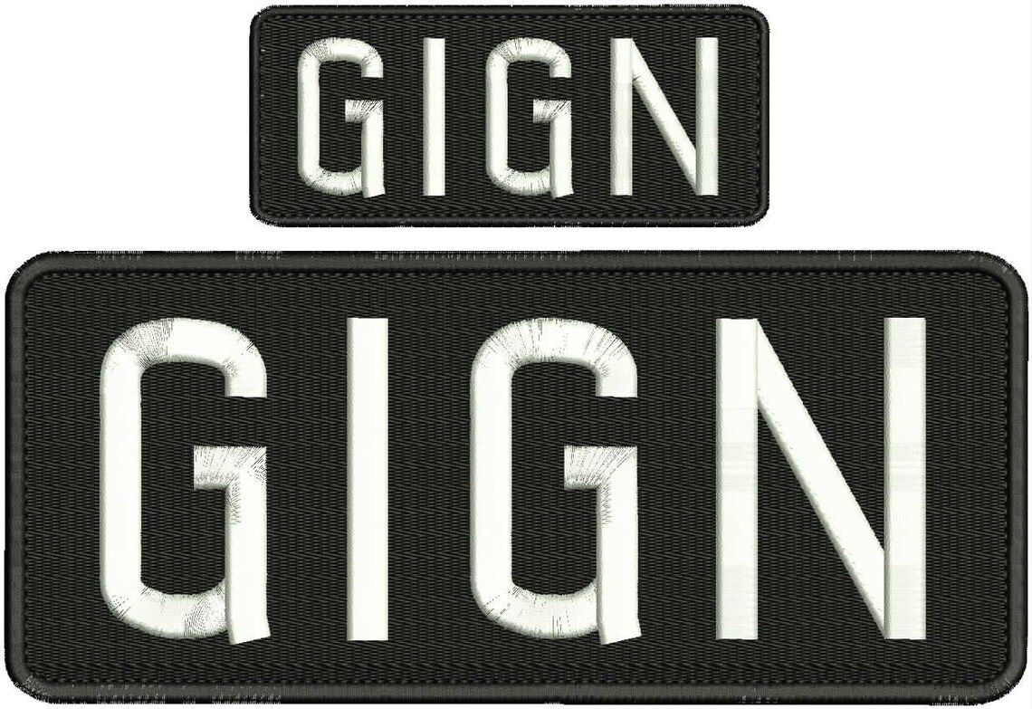 GIGN Embroidery Patch 4x10 et 2x5 pouces Crochet support - Etsy France