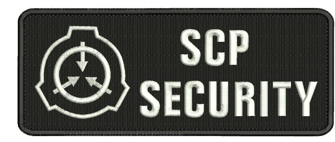 SCP Security Embroidery Patches 4x10 Inches Hook Backing Round Corners ...