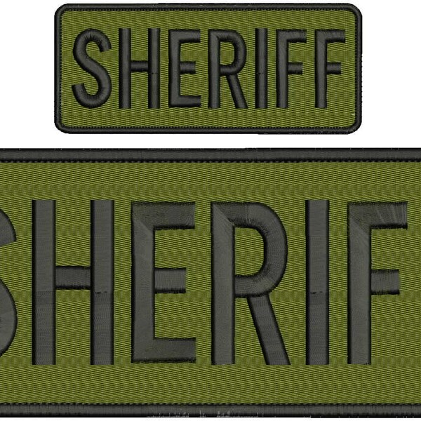 Velcro Sheriff Patch - Etsy