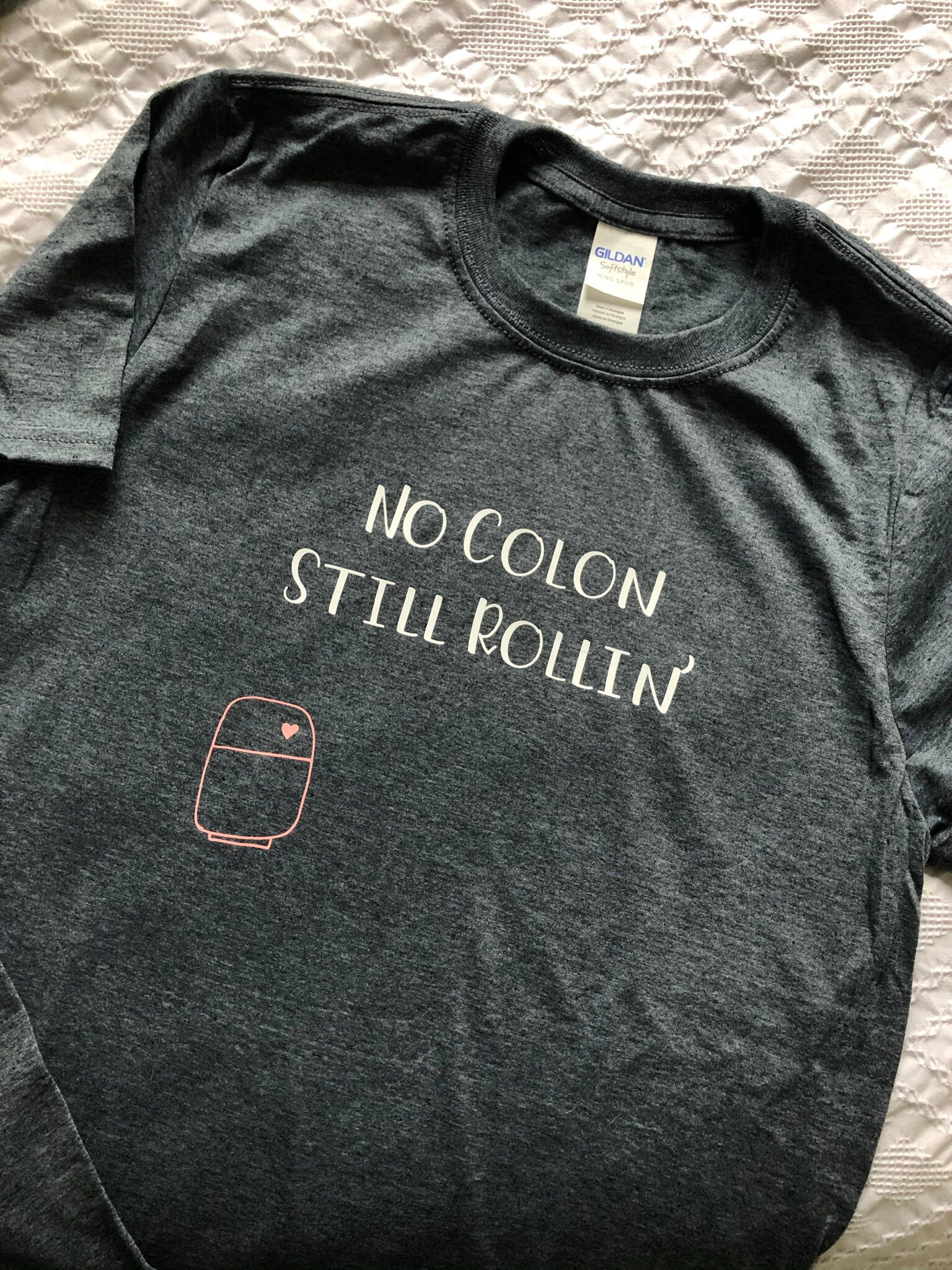 No Colon Still Rollin Ostomy Bag Tee - Etsy