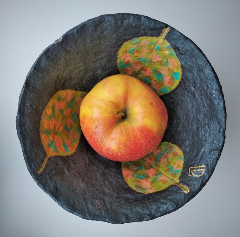 Paper Mache Catch All Bowl Beautiful Candy Dish Home Accents - Etsy