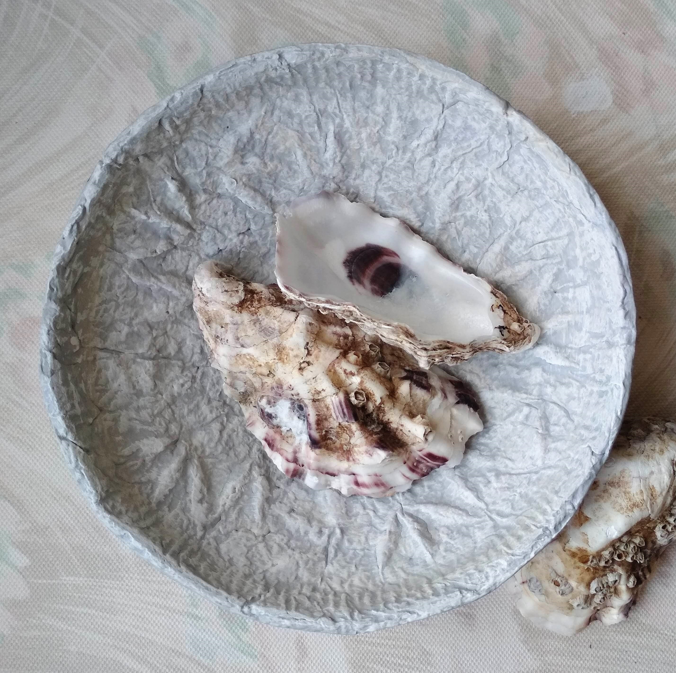 Recycled Paper Handmade Art Decor. Hand Painted Paper Mache Bowl. A ...