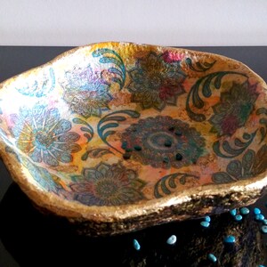 Handcrafted Candy Plate Oriental Style Handmade Paper Mache Bowl ...