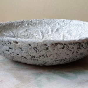 Recycled Paper Handmade Art Decor. Hand Painted Paper Mache Bowl. A ...