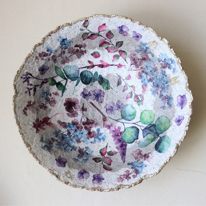Paper Mache Bowl - Etsy