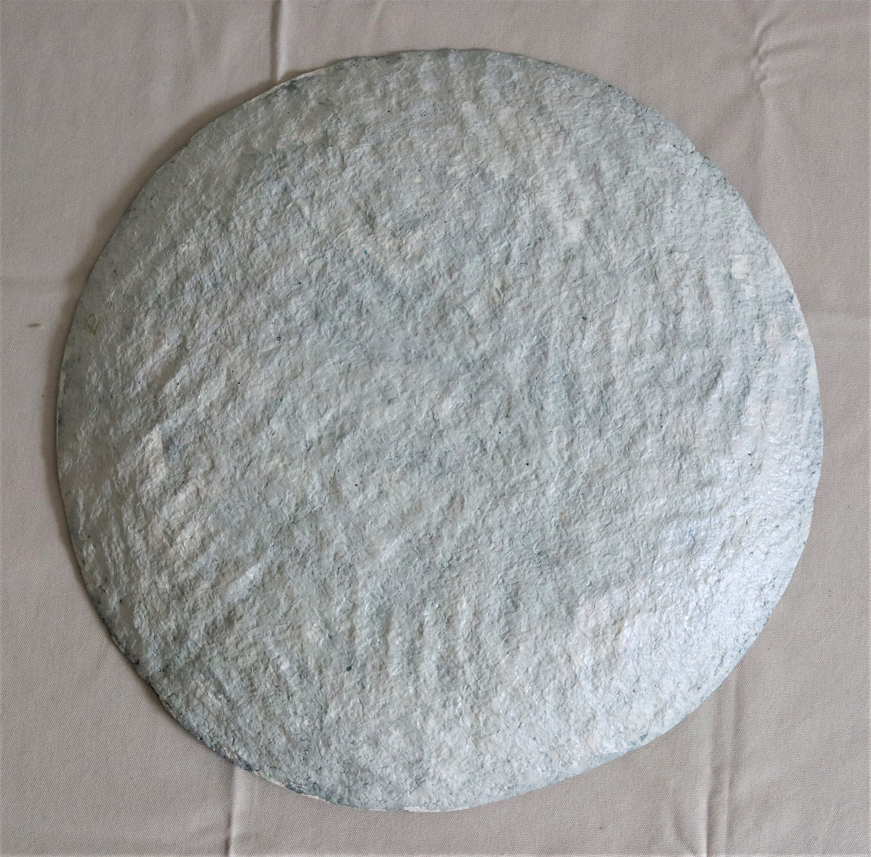 Large Paper Mache Plate With Ethnic Ornament. Gray Pearl - Etsy