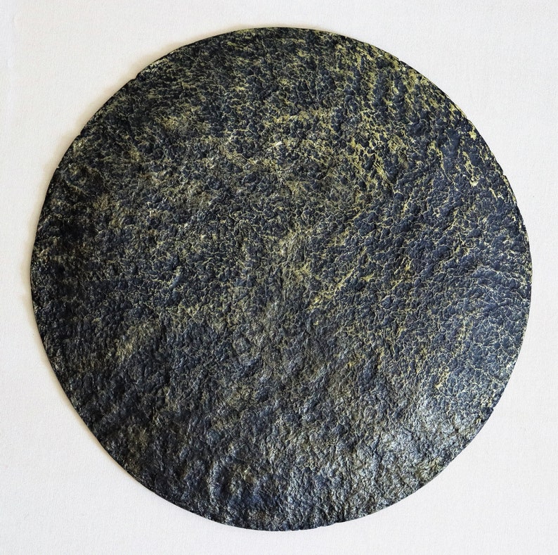 Paper Mache Plate With a Crochet Blanket Relief, Ethnic Recycled Paper ...