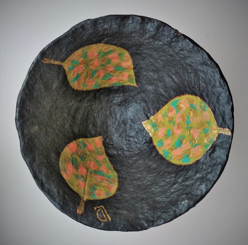 Paper Mache Catch All Bowl Beautiful Candy Dish Home Accents - Etsy