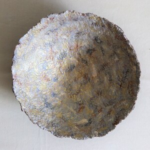 Exquisite Paper Mache Bowl. Xmas Gift. Recycled Papier Vessel With an ...