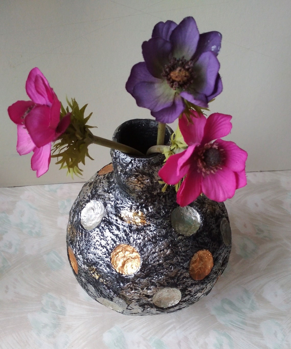 Hand-painted Paper Mache Vase Unique Christmas Gift Decorative - Etsy