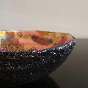 Native American Style Paper Mache Bowl With Feather and Ornaments ...