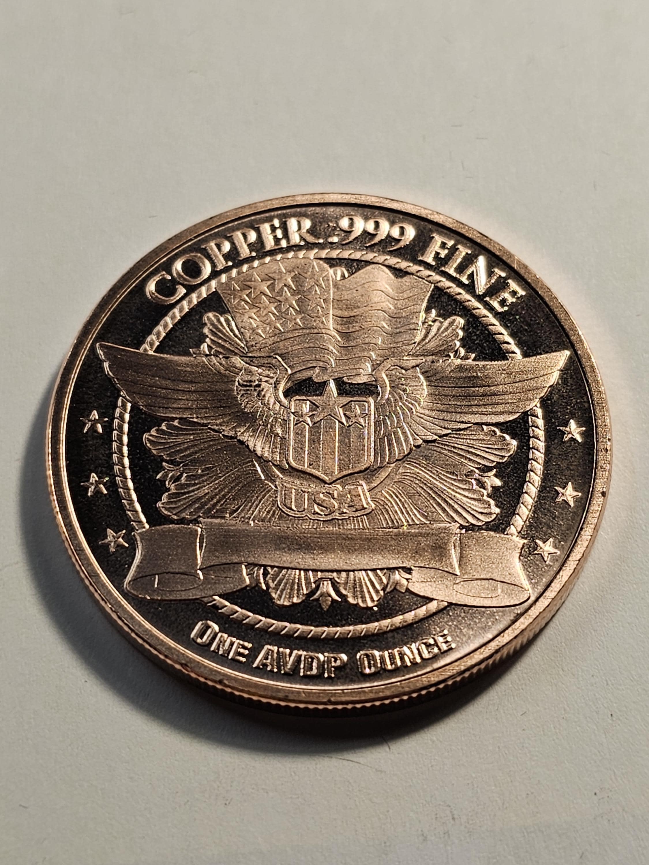 Morgan Dollar 1 OZ Copper Round .999 Fine Copper Art Bullion Round - Etsy