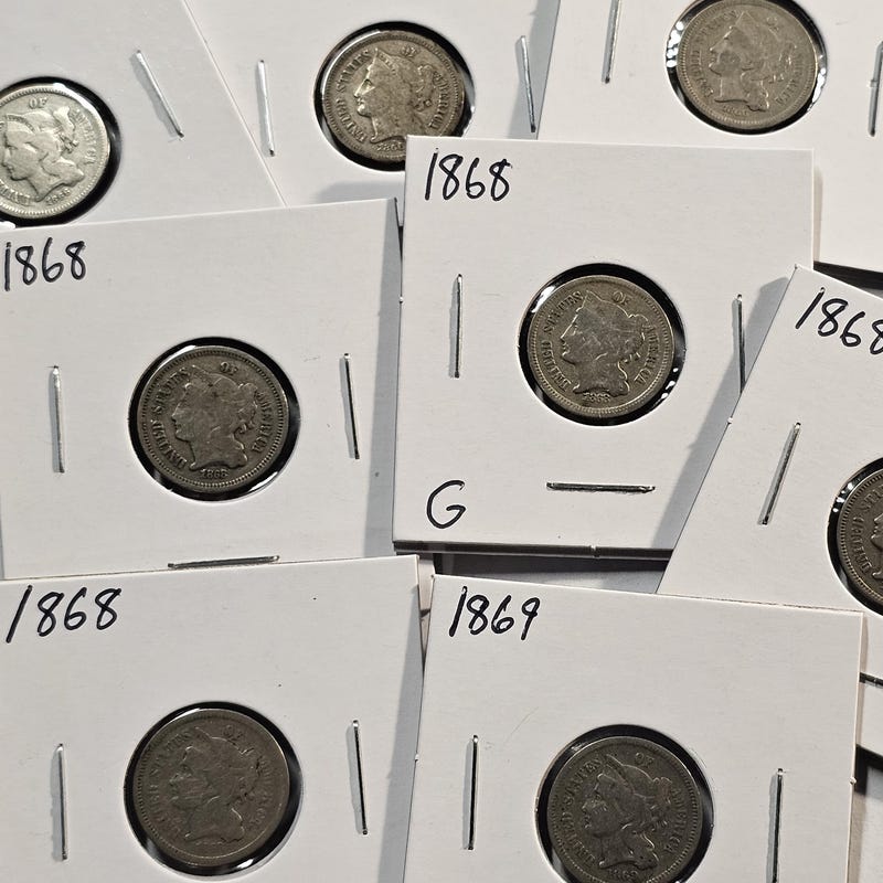 3 Cent Coin Graded - Etsy