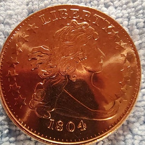 1 Oz. Copper Draped Bust Round .999 Fine Copper Art Bullion - Etsy