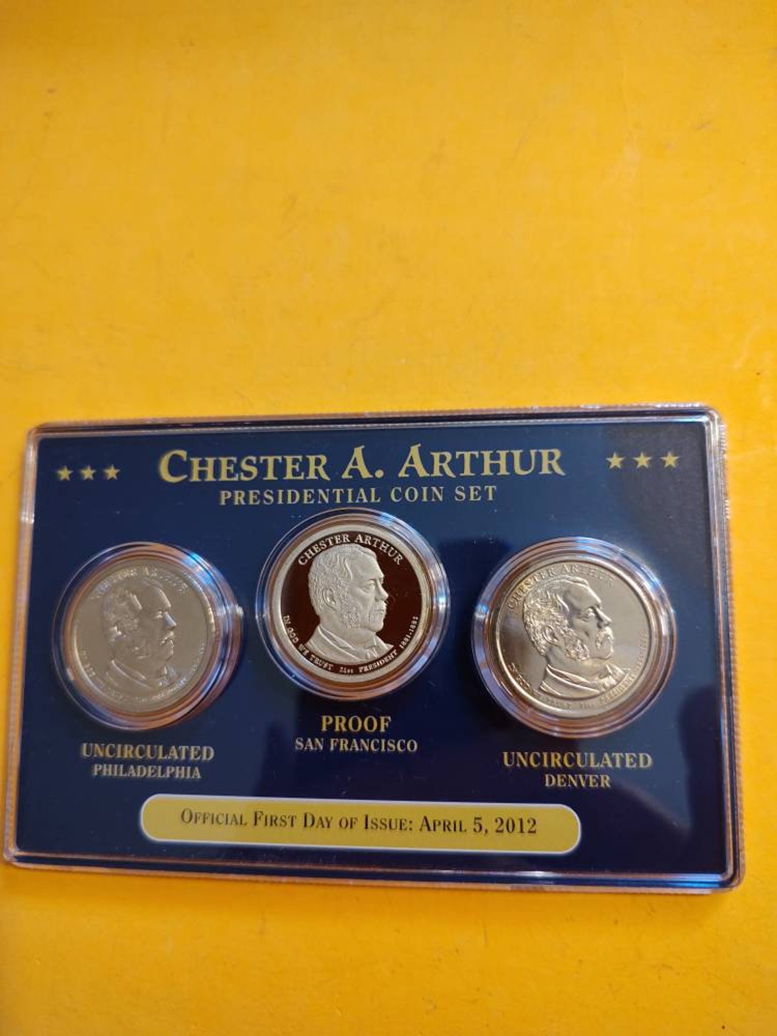Chester A Arthur 3 Coin Dollar Set First Day of Issue Proof - Etsy