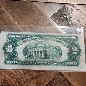 1953 B Series Two Dollar Red Notes Nicely Circulated - Etsy