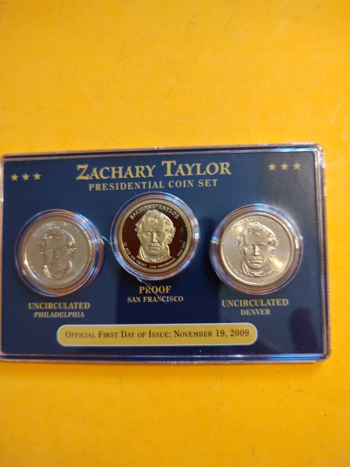 Zachary Taylor 3 Coin Dollar Set First Day of Issue Proof and - Etsy