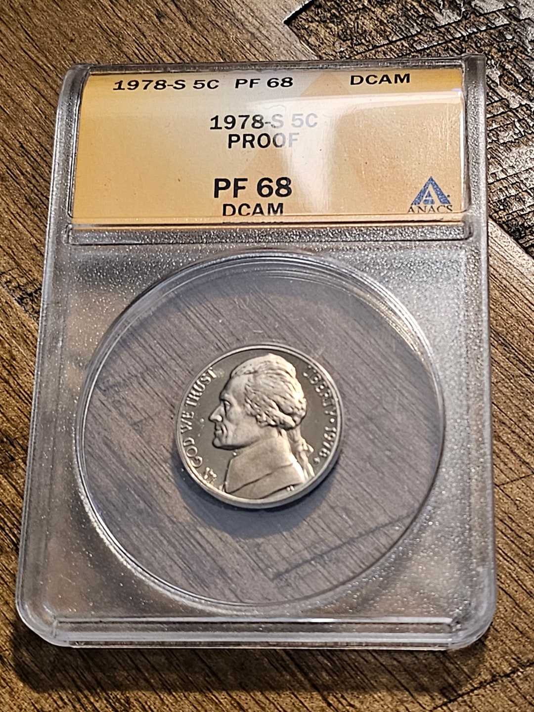 1978 S Proof Jefferson Nickel Dcam PF68 Anacs Certified - Etsy