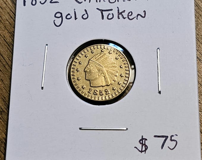 1852 California Gold Token - Etsy